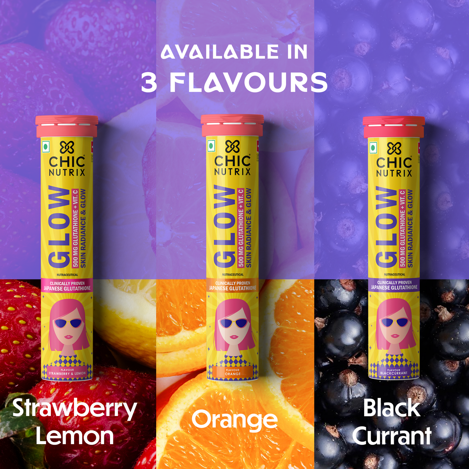 Chicnutrix Glow Skin Tablet With 500mg Glutathione & Vitamin C